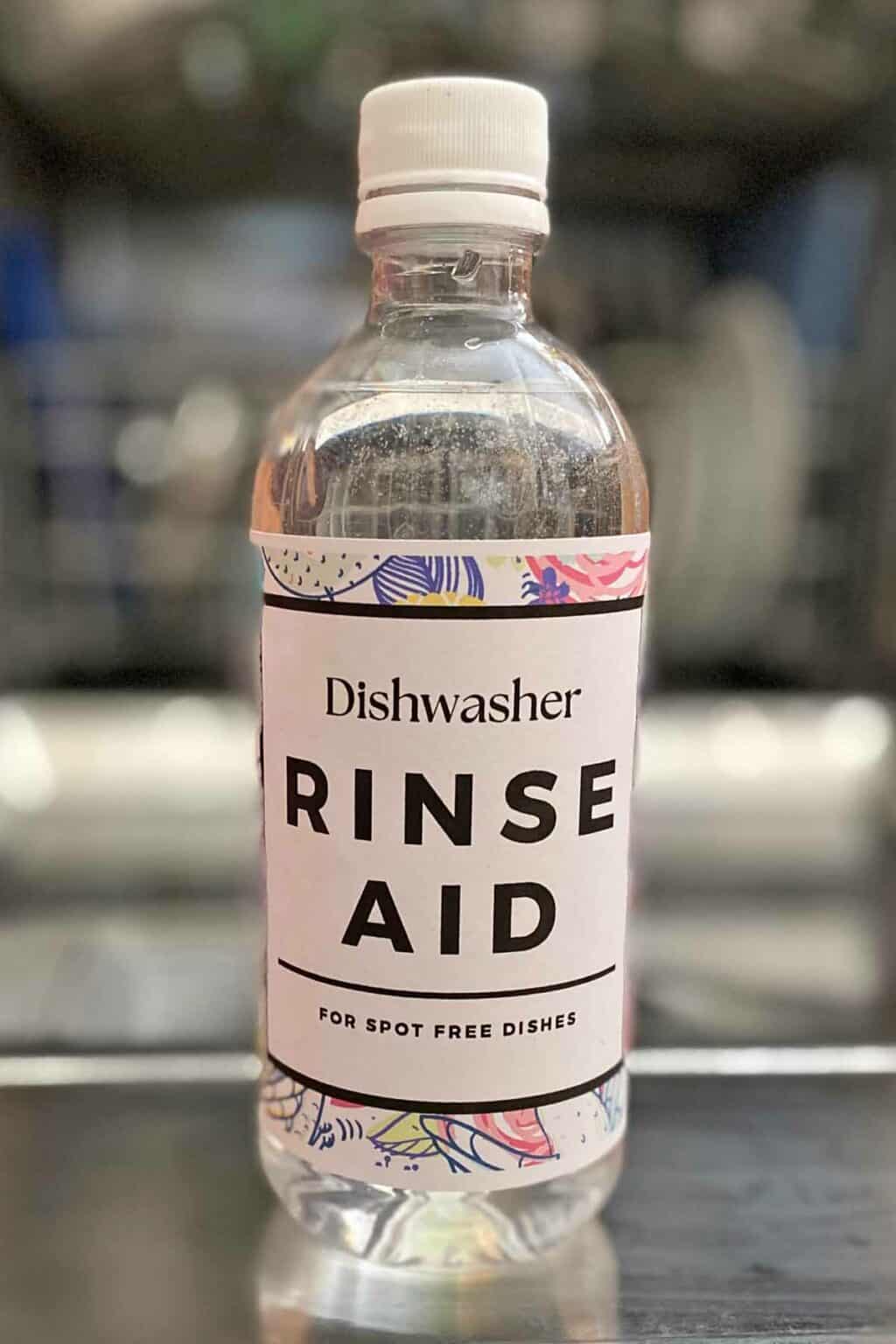 Homemade Dishwasher Rinse Aid for Spot-Free Dishes - Happy Simple Living