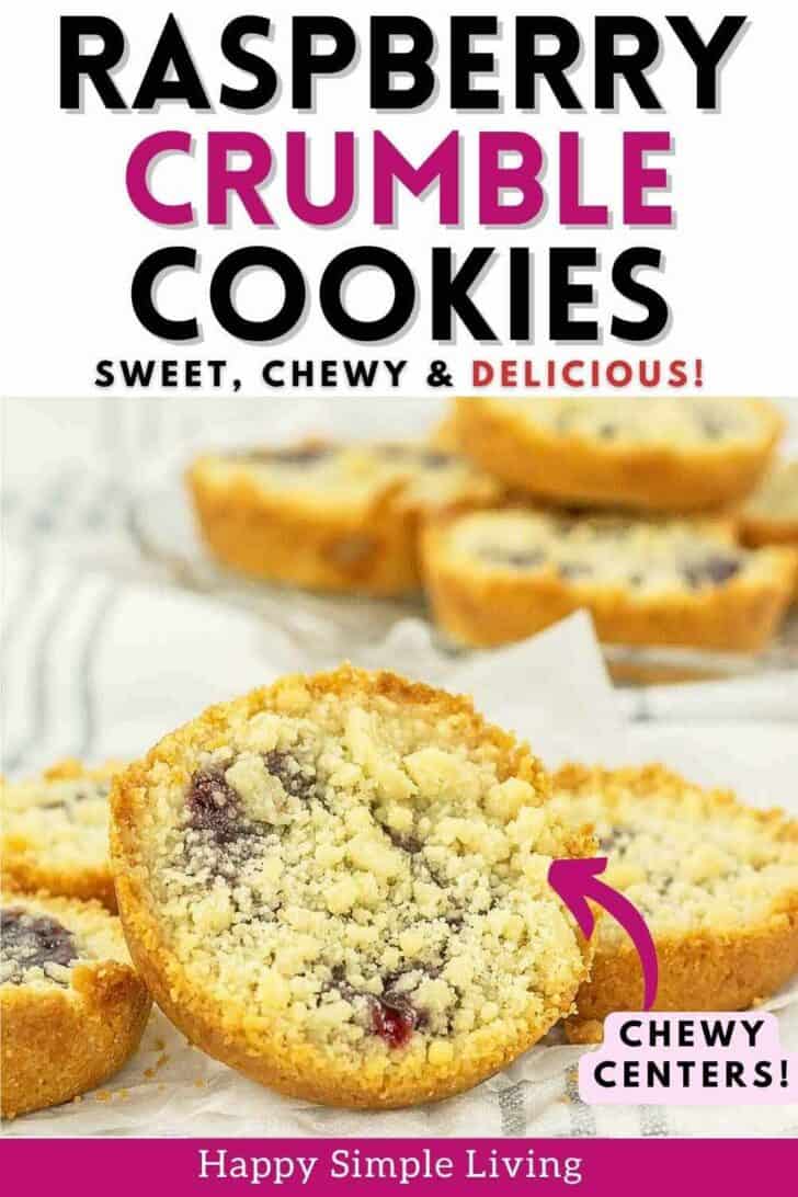 Easy Raspberry Crumble Cookies (Copycat Costco Recipe) - Happy Simple ...