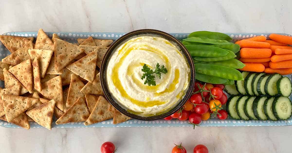 Whipped Ricotta Cheese Dip with Parmesan - Happy Simple Living