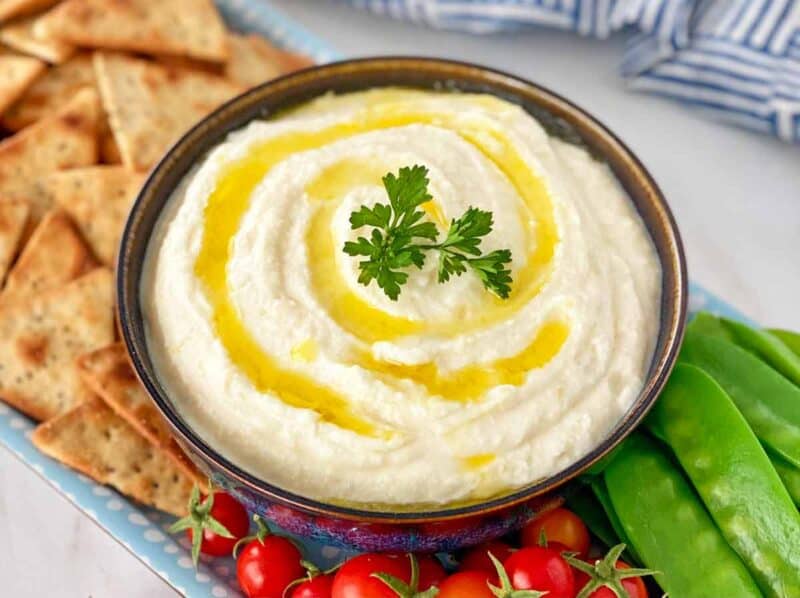 Whipped Ricotta Cheese Dip with Parmesan - Happy Simple Living