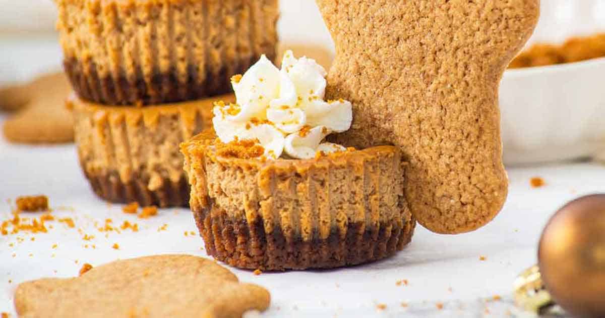 Mini Gingerbread Cheesecakes - Happy Simple Living